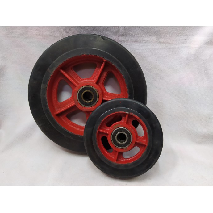 Heavy Duty Solid Rubber Wheels For Push Carts | Shopee Philippines