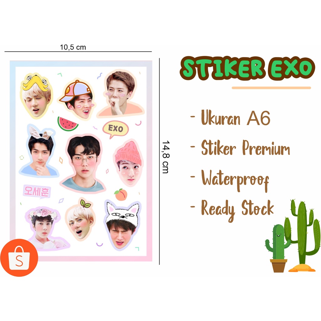 Kpop EXO Sticker (no cutting) | Shopee Philippines