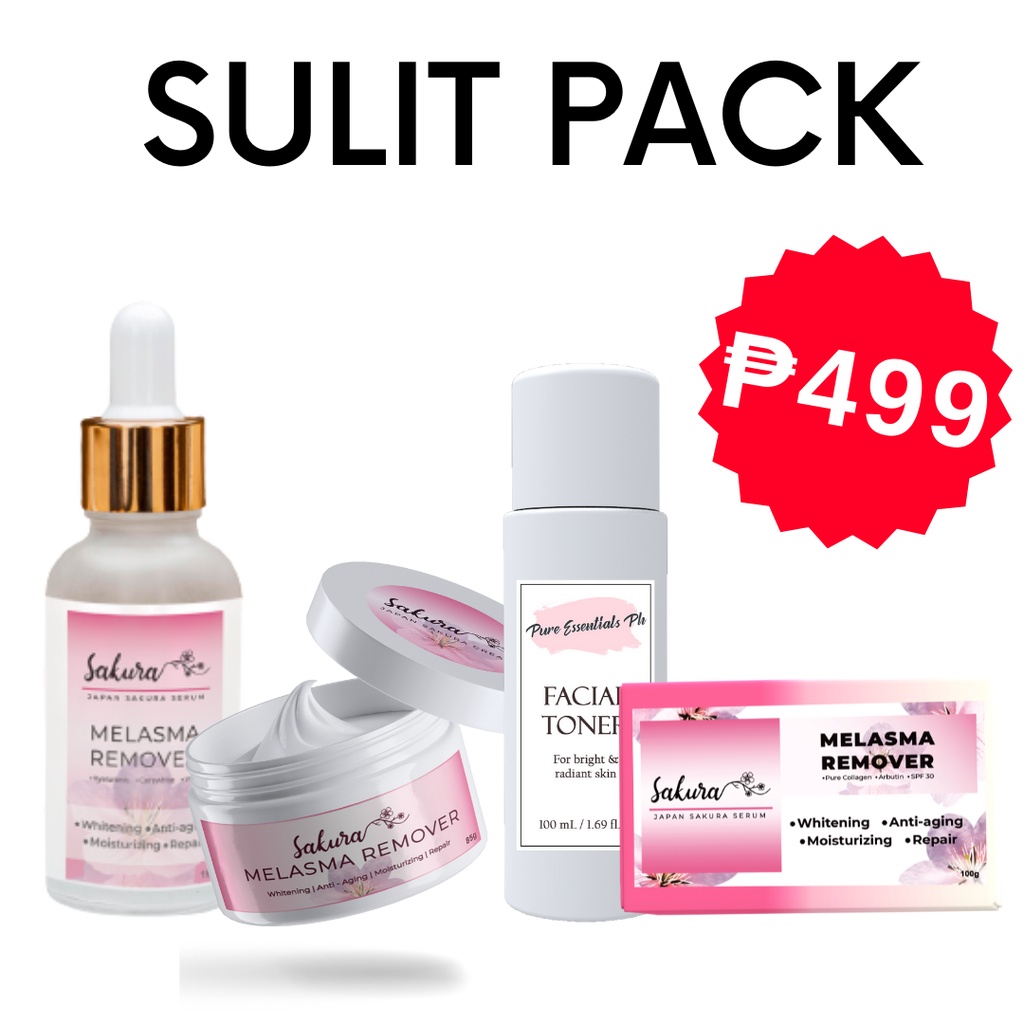 PEKAS MELASMA DARK SPOT PIMPLES Sakura Cream Set WHITENING | Shopee ...