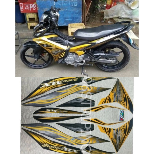 2011 ORI YAMAHA JUPITER MX GOLD STANDARD LIS STRIPING STICKER | Shopee ...