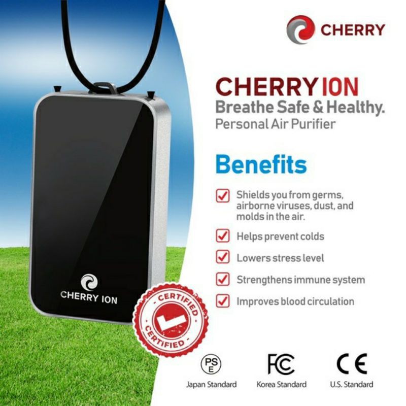 Cherry Ion Personal Air Purifier Portable Necklace Shopee Philippines
