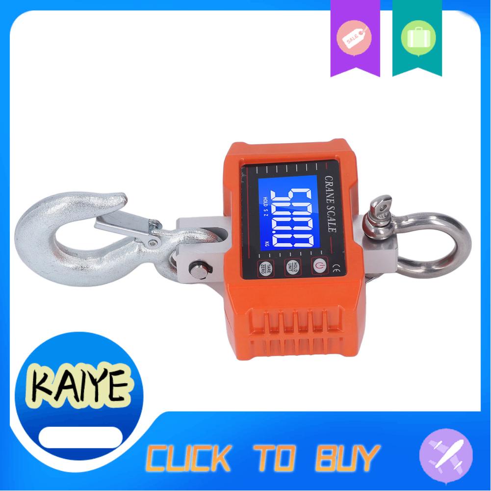 Kaiye Hanging Scale Remote Control Digital Display 1000KG Range ...