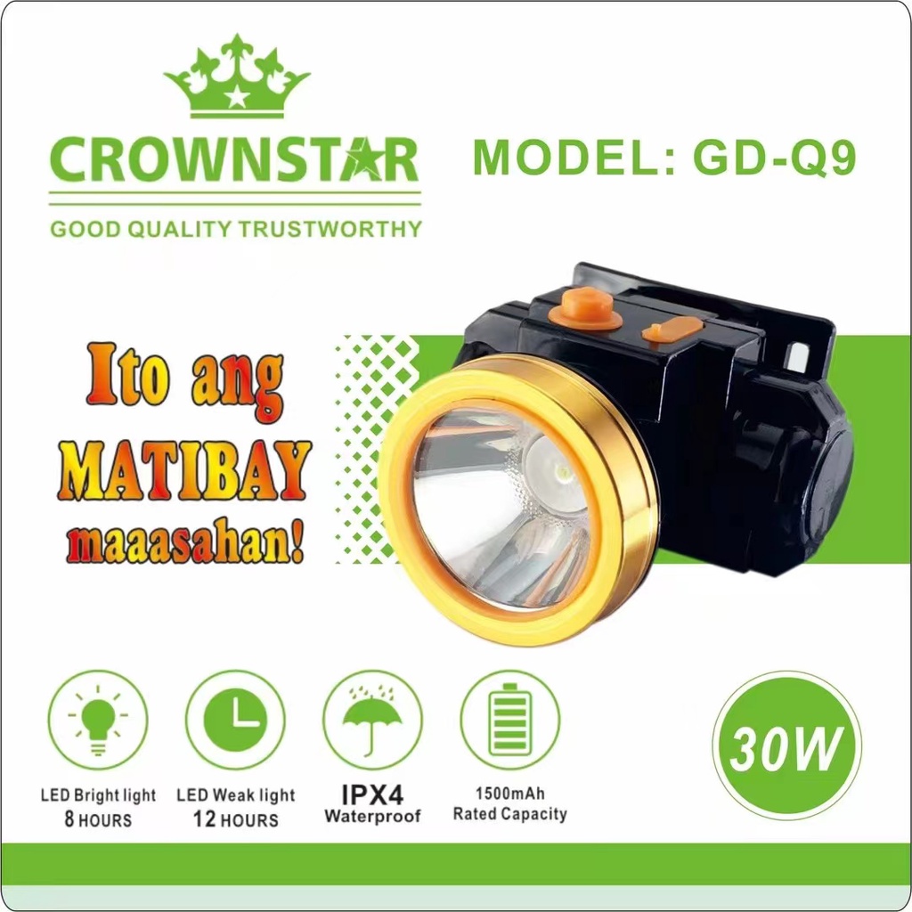 GD-Q8 GD-Q9 Rechargeable headlamp/headlamp/lamp/flashlight | Shopee ...