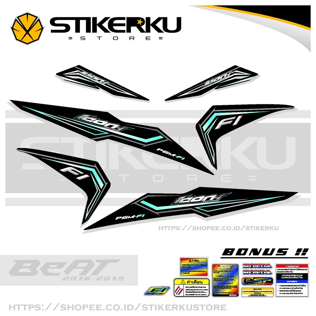 Striping BEAT ESP 7 / FI NEW / OLD STREET / BEAT STREET STICKERS ...