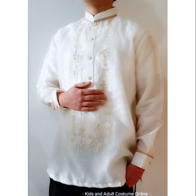 MODERN BARONG TAGALOG PURE EMBROIDERED FOR MEN | Shopee Philippines