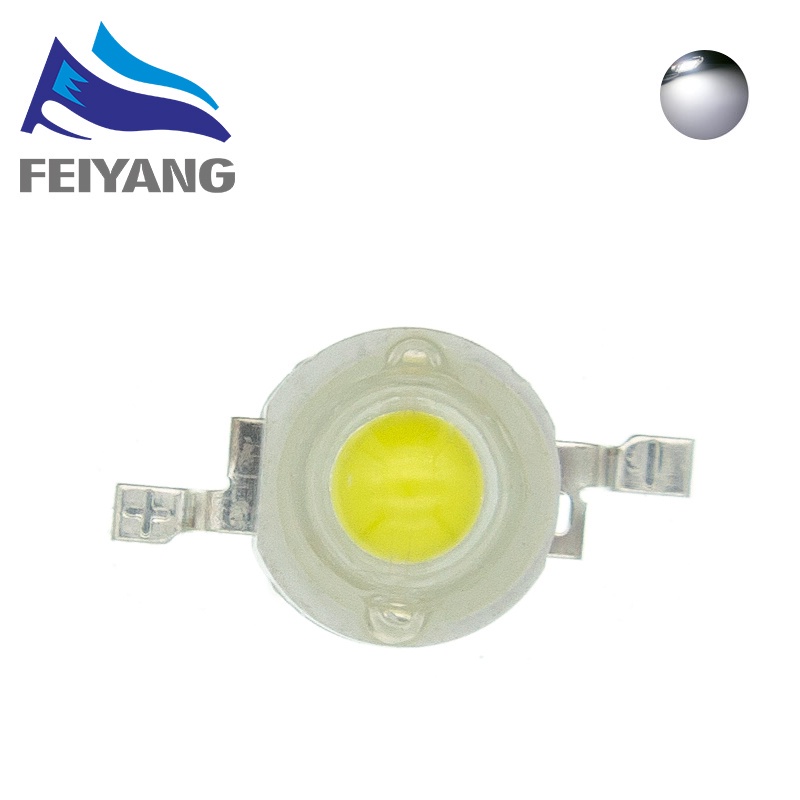 10pcs 1W 3W LED High power Lamp beads Pure White/Warm White/Red/Green/Blue/Yellow/UV 300mA 3.2-3 ...