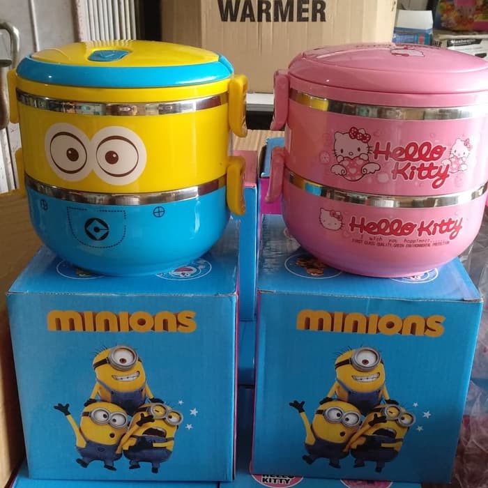 Hk minion 2-tier character lunch box | Shopee Philippines