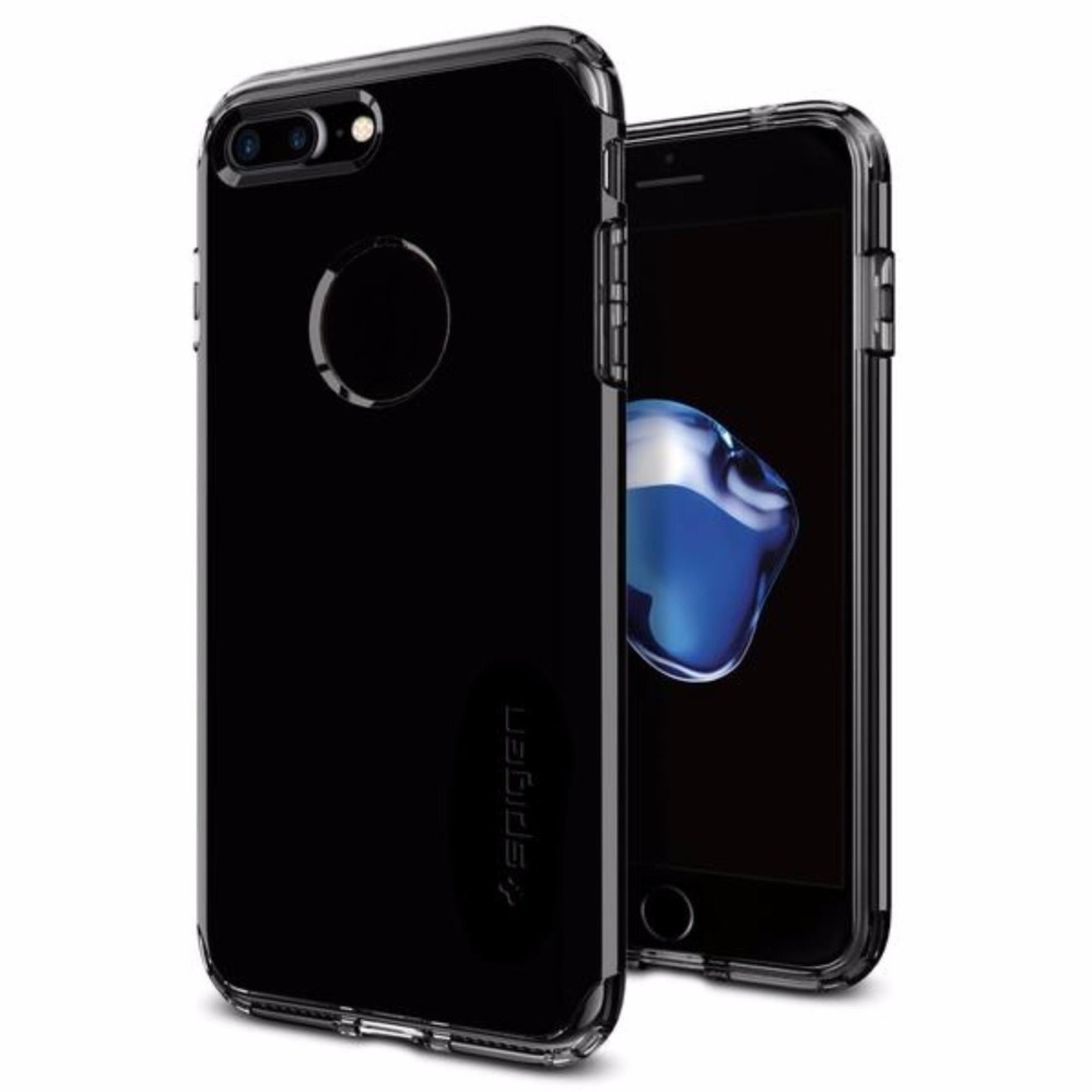 Spigen iPhone 8 Plus/ 7 Plus Case Hybrid Armor Jet Black | Shopee ...