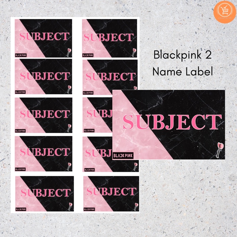 20 pcs Name, 12pcs Subject Sticker Label Kpop Designs Personalized ...
