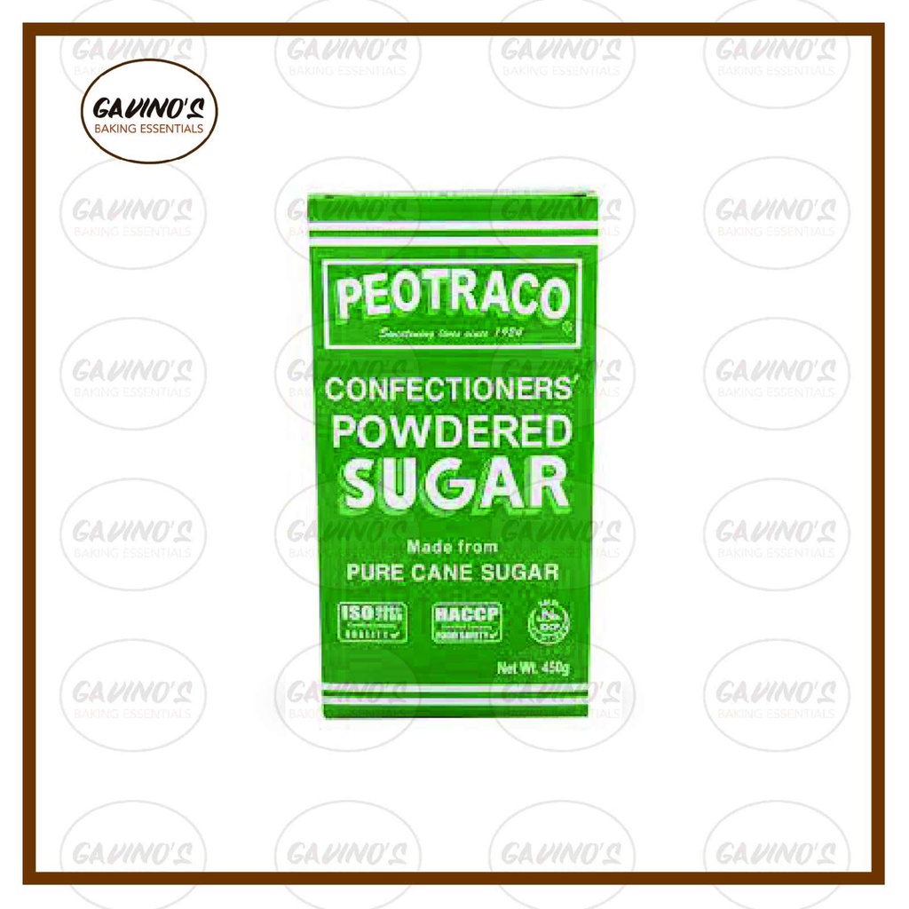 PEOTRACO CONFECTIONERS POWDERED SUGAR 450g | Shopee Philippines