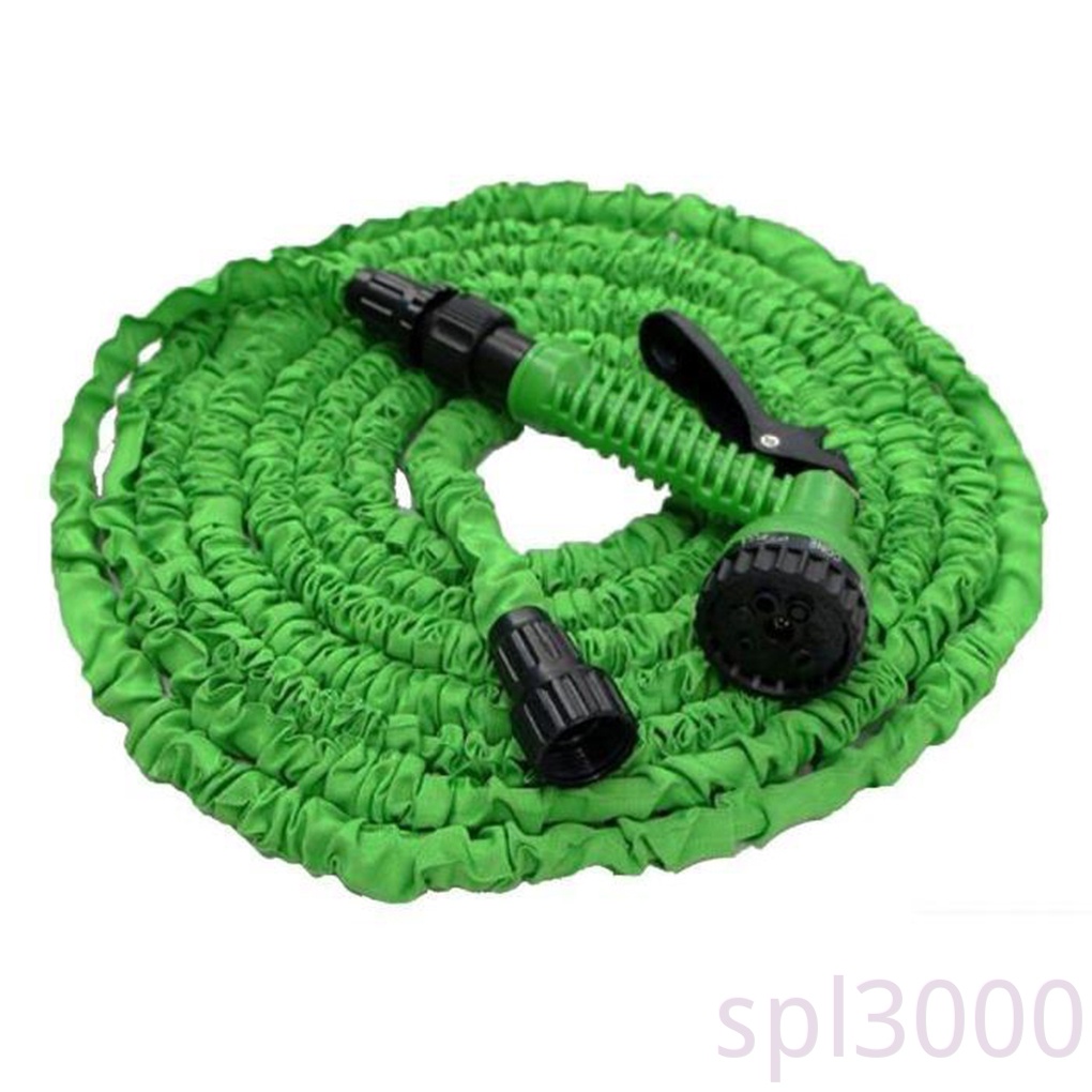 SPL-100 FT 30 M Latex Expanding Flexible Garden Water Hose Pipe W/Spray ...