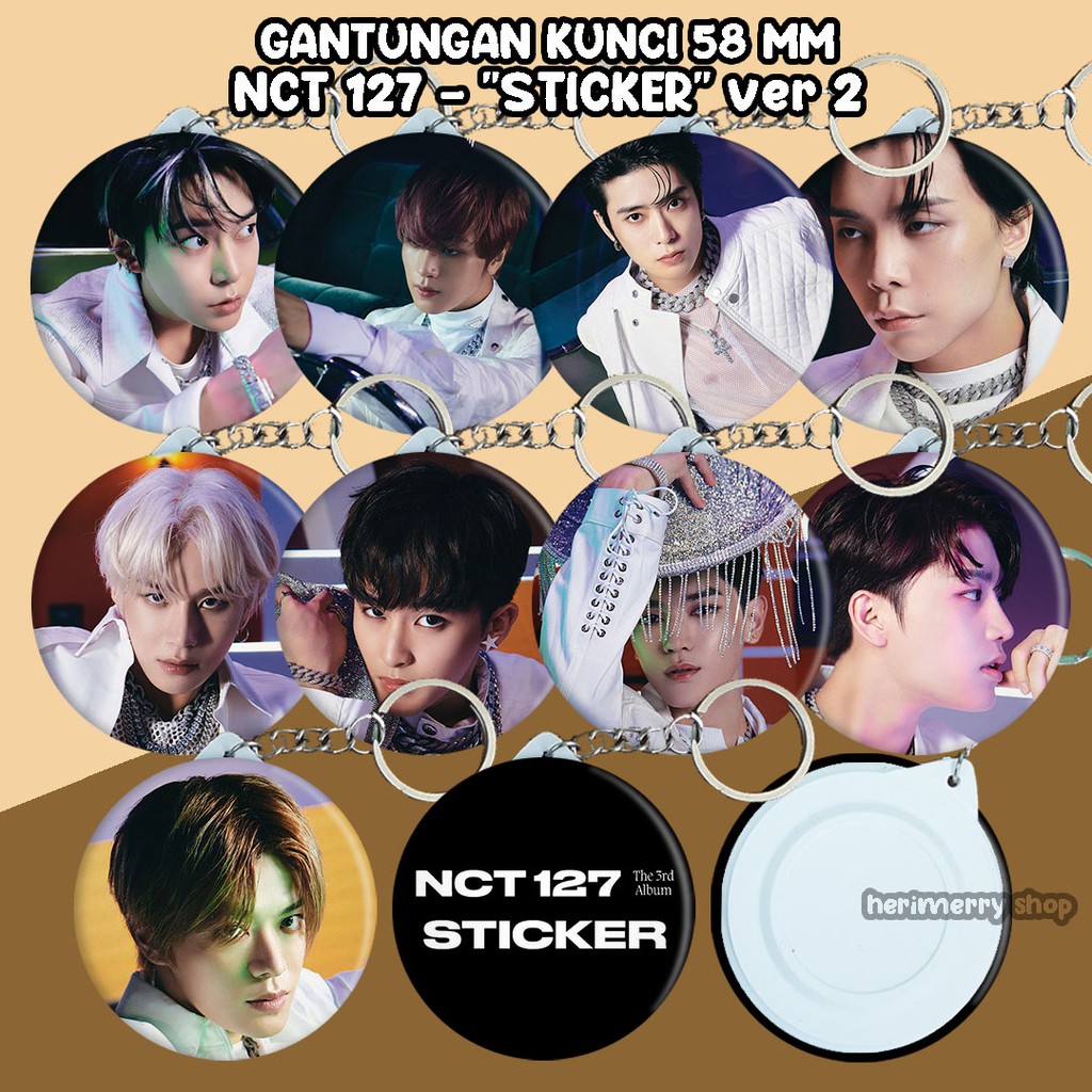 GANTUNGAN Keychain NCT 127 Sticker Version 2 Merchandise Kpop ...