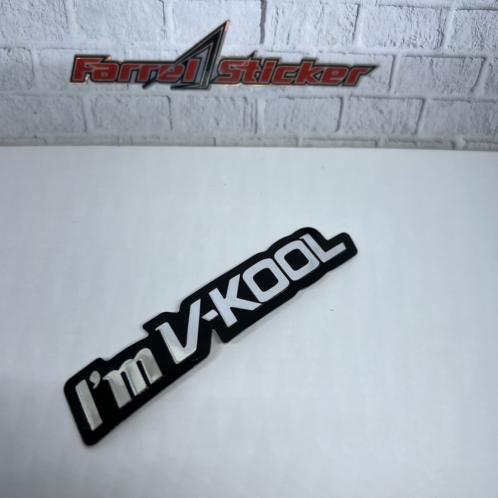 Im vkool sticker emblem V-Kool Embossed | Shopee Philippines
