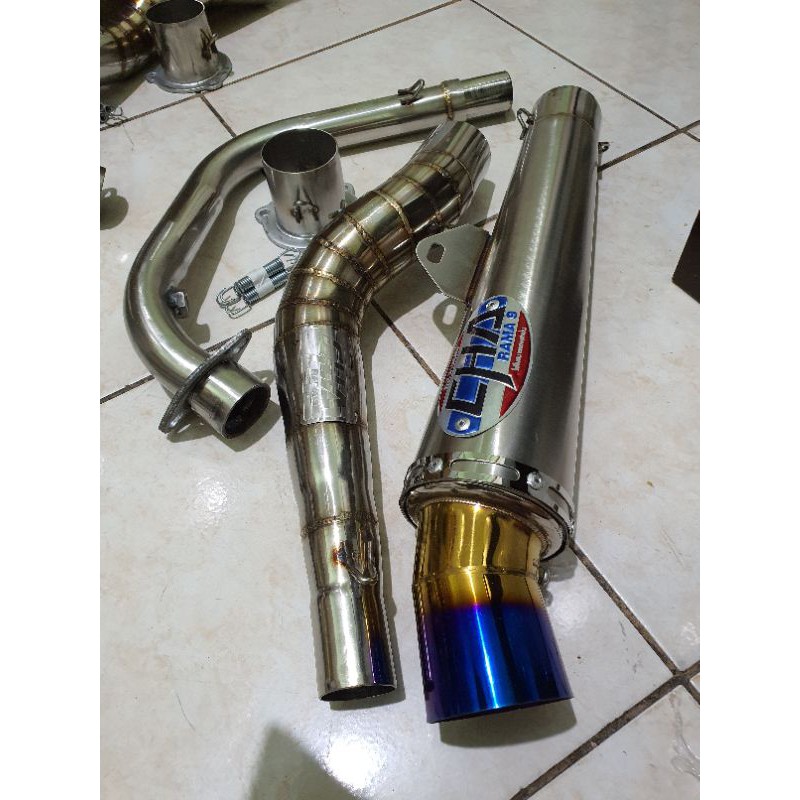 R150carb, R150fi, Sniper150 ,Rs150 charama conical set pipe | Shopee ...