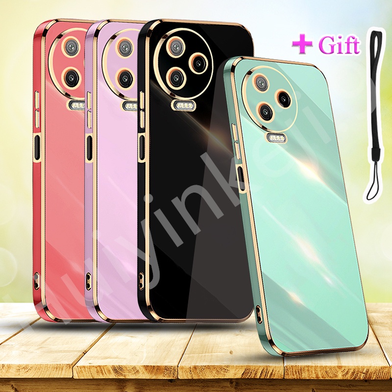 Gold edge plating Infinix Note 12 Pro 4G X676B Traight Edge ...