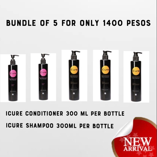 ICURE Shampoo & Conditioner Bundle 5 or bundle 3 designed for Keratin ...