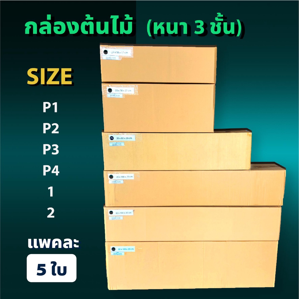 Tree Box Corrugated (1 Pack 5 Pieces) Thickness 3-Layer Carton | Shopee ...