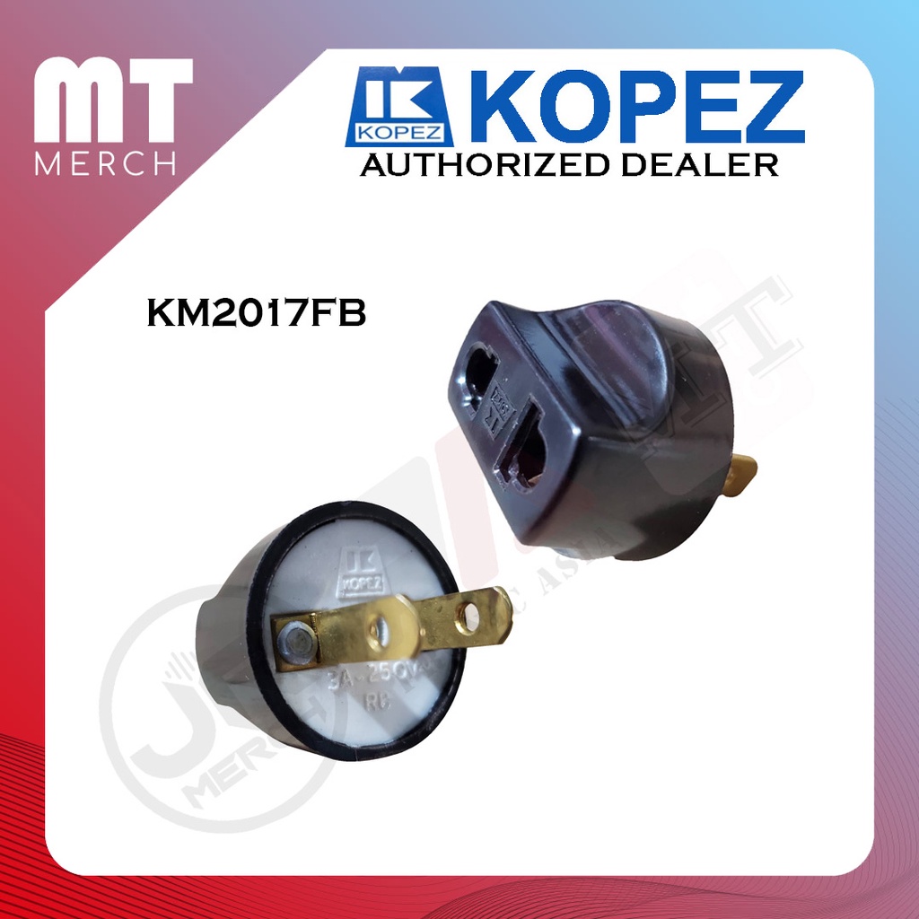 Kopez KM Conversion Plug with Flat Pin - Brown, 3A-250V (KM2017FB ...