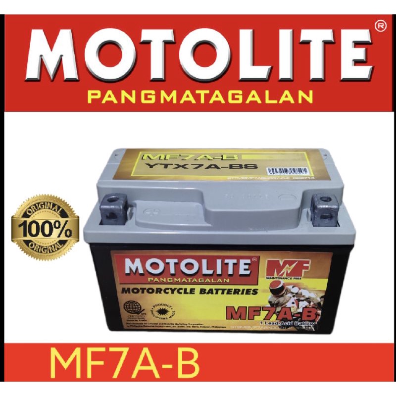 MF7A-B MOTOLITE MOTORCYCLE BATTERY | Shopee Philippines