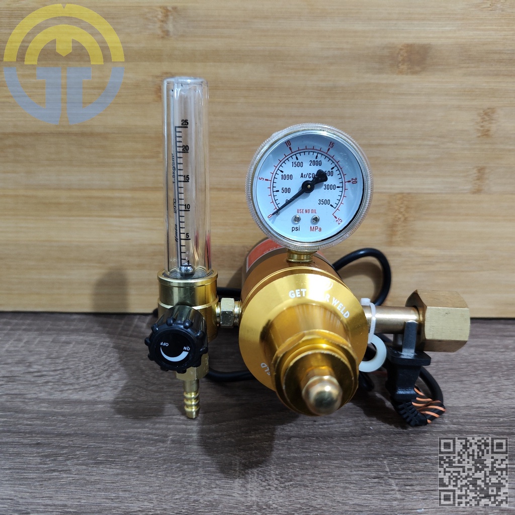 Solid Brass CO2 Regulator Flow Meter with 36V 220V Heater | Shopee Philippines