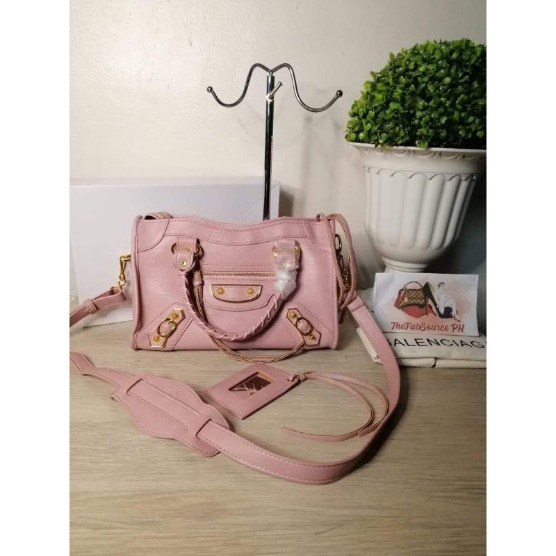 TheFabSource BLNCG Metallic Edge Bag Nude Pink TopG | Shopee Philippines