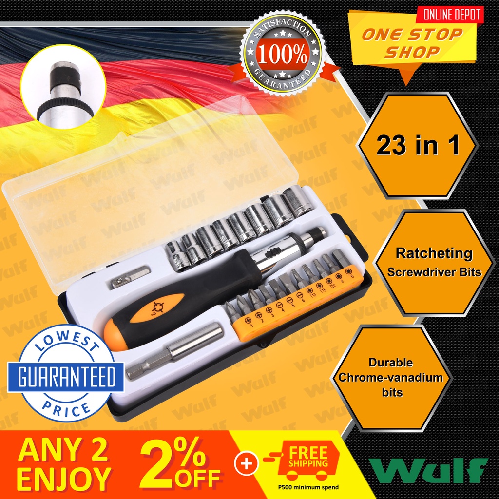 23 in 1 Ratchet Screwdriver Set Heavy Duty Screwdriver Bits Kit Phone ...
