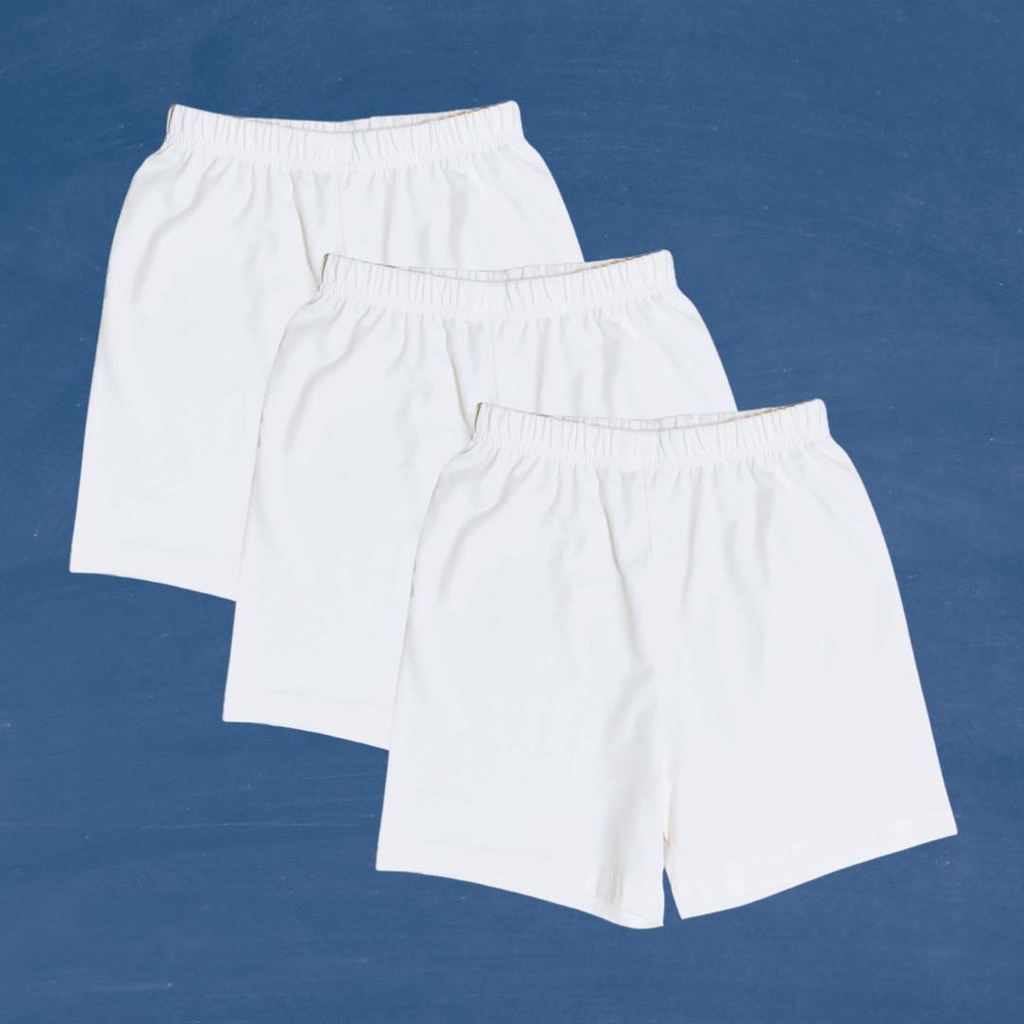 PLAIN WHITE Kids Casual Boys Girls Stretchable Shorts (1-4 yrs old ...