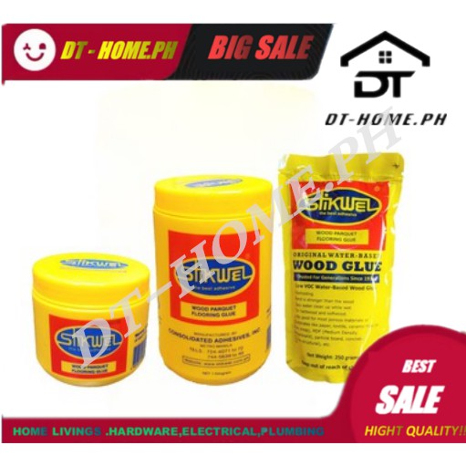 Stickwel water based wood glue 250grams,1/2ltr,ltr | Shopee Philippines