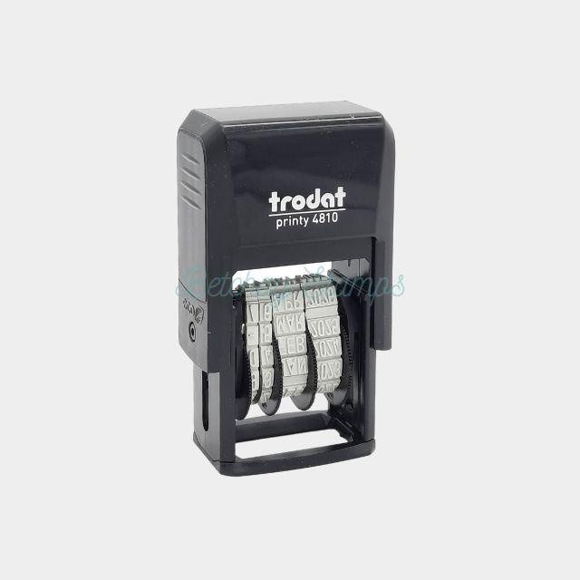 Betchay Stamp Trodat 4810 Self Inking Dater. Date Size: 3.8mm | Shopee ...