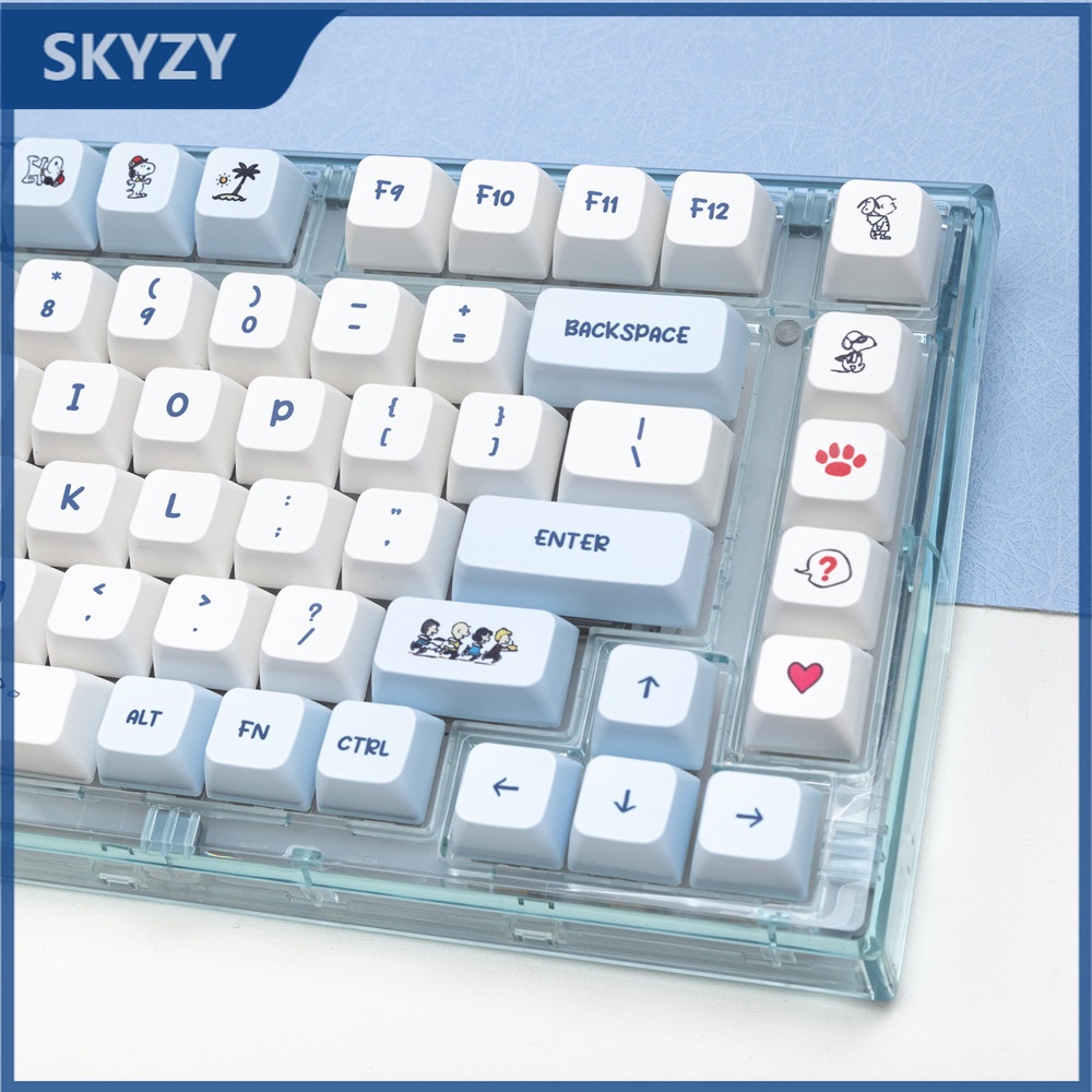 133 Keys Snoopy Keycaps LDA Profile Class MDA Profile Cartoon Anime PBT ...
