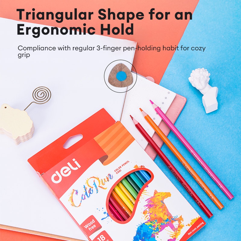 Deli Color Pencil Set 12/18/24 Colored Pencil Art Painting School ...