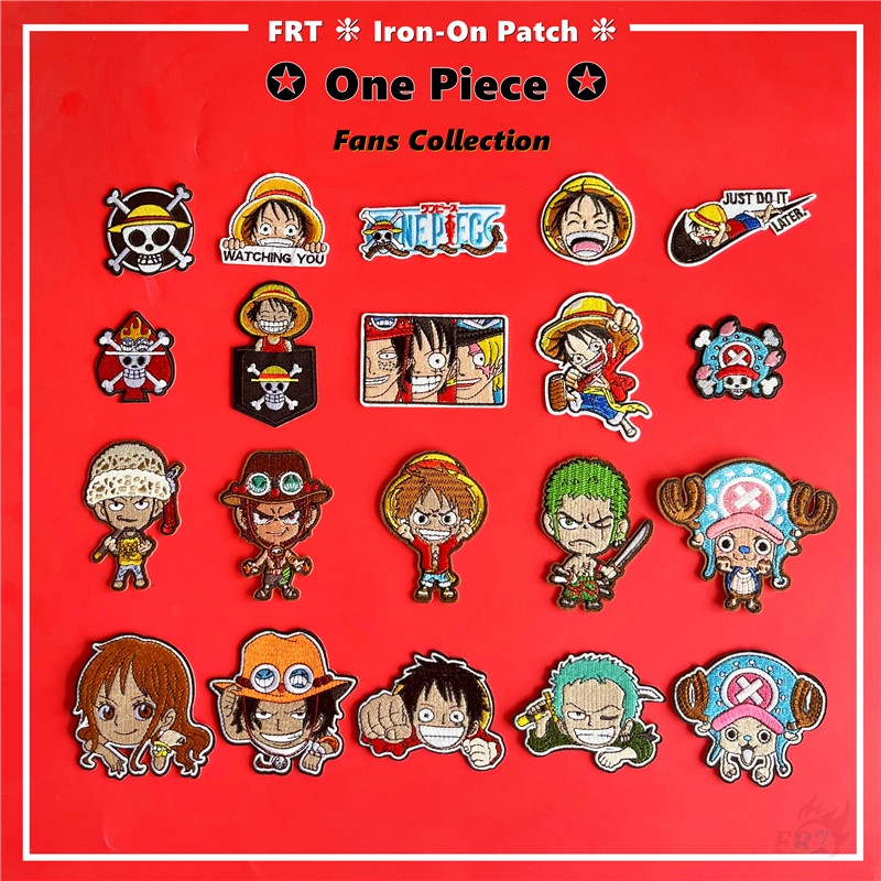 ☸ One Piece - Anime Iron-on Patch ☸ 1Pc Luffy Zoro Chopper Ace Nami DIY ...