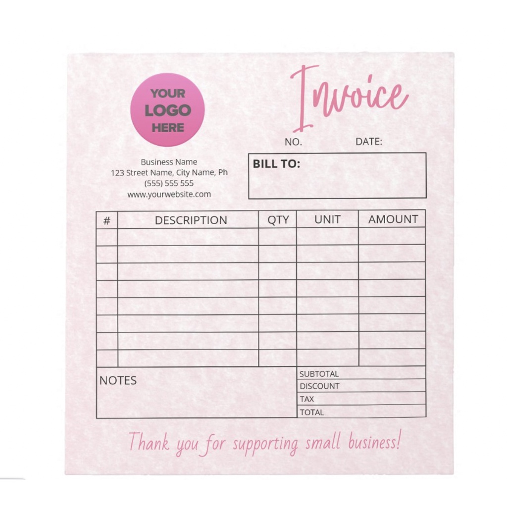 Customized Receipt / Business Invoice with Free Template Use - Non BIR ...