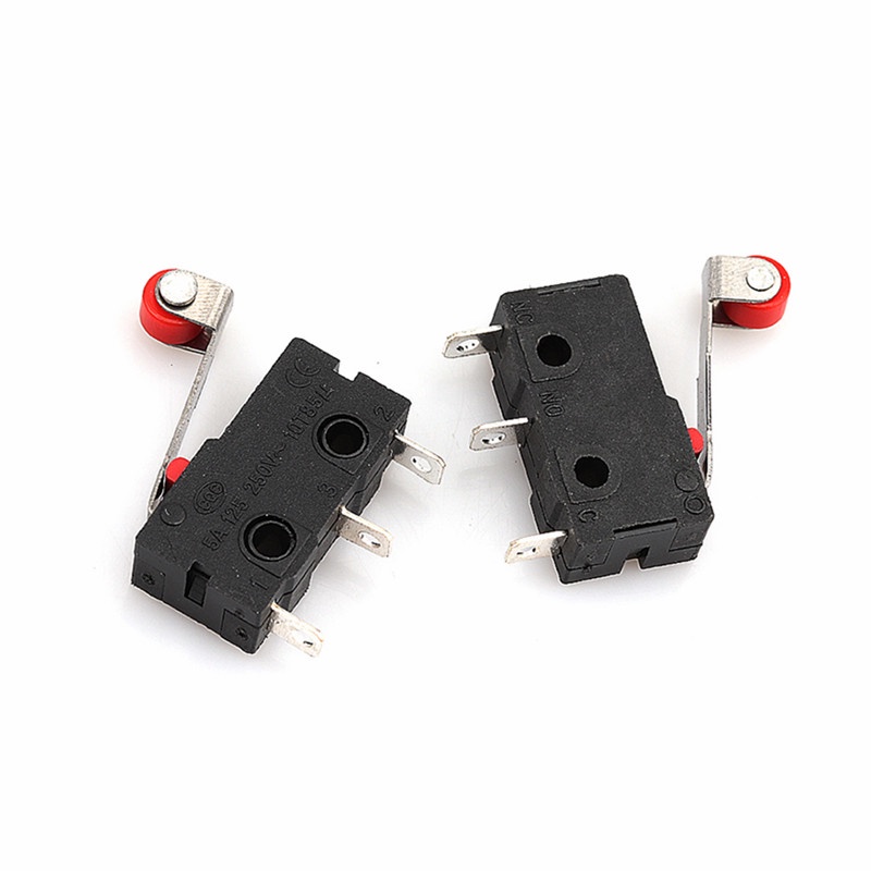 5Pcs Mini Micro Limit Switch NO NC 3P Terminals SPDT 5A 125V 250V Roller Arc lever Snap Action ...