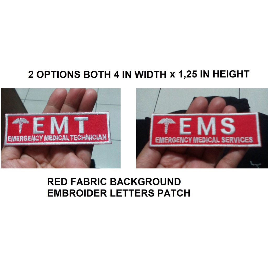 Emergency Medical Service Technician paramedic sign patch logo ...