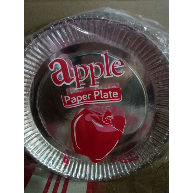 Silver Laminated Paper Plates | Shopee Philippines