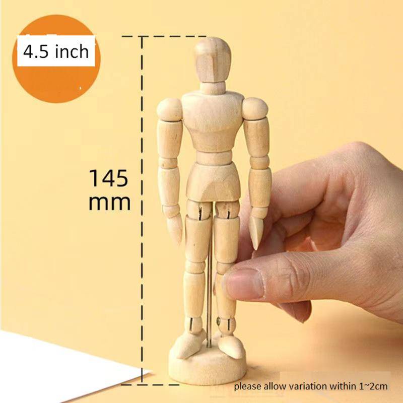 Wooden Human Art Posable Drawing Flexible Joints Human Mannequin ...