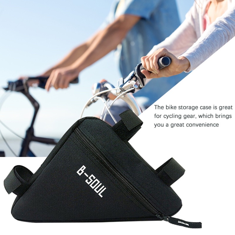 LONGGO Bike Waterproof Triangle Frame Bag MTB Bike Top Tube Bag Cycling ...