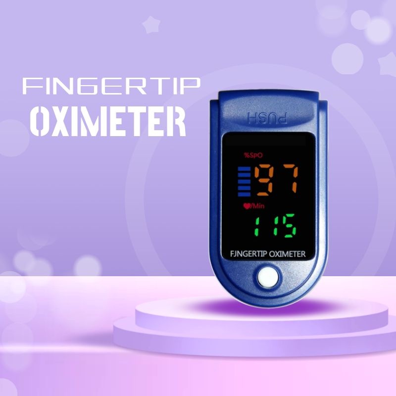 Oximeter Portable LED Blood Oxygen Monitor Finger Pulse Oximeter Heart ...