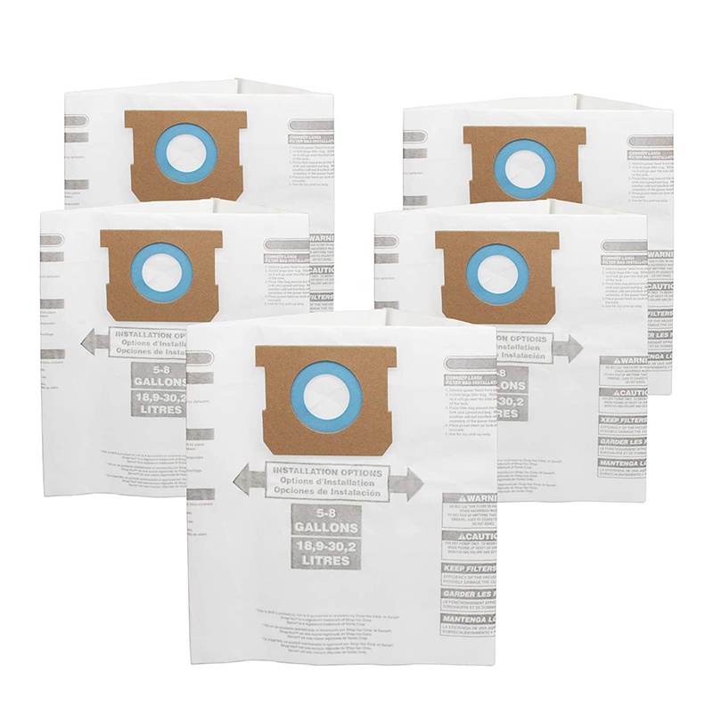 Replacement Bags for Shop Vac 90661 906-61 9066100, 5-8 Gallon Vacuum ...