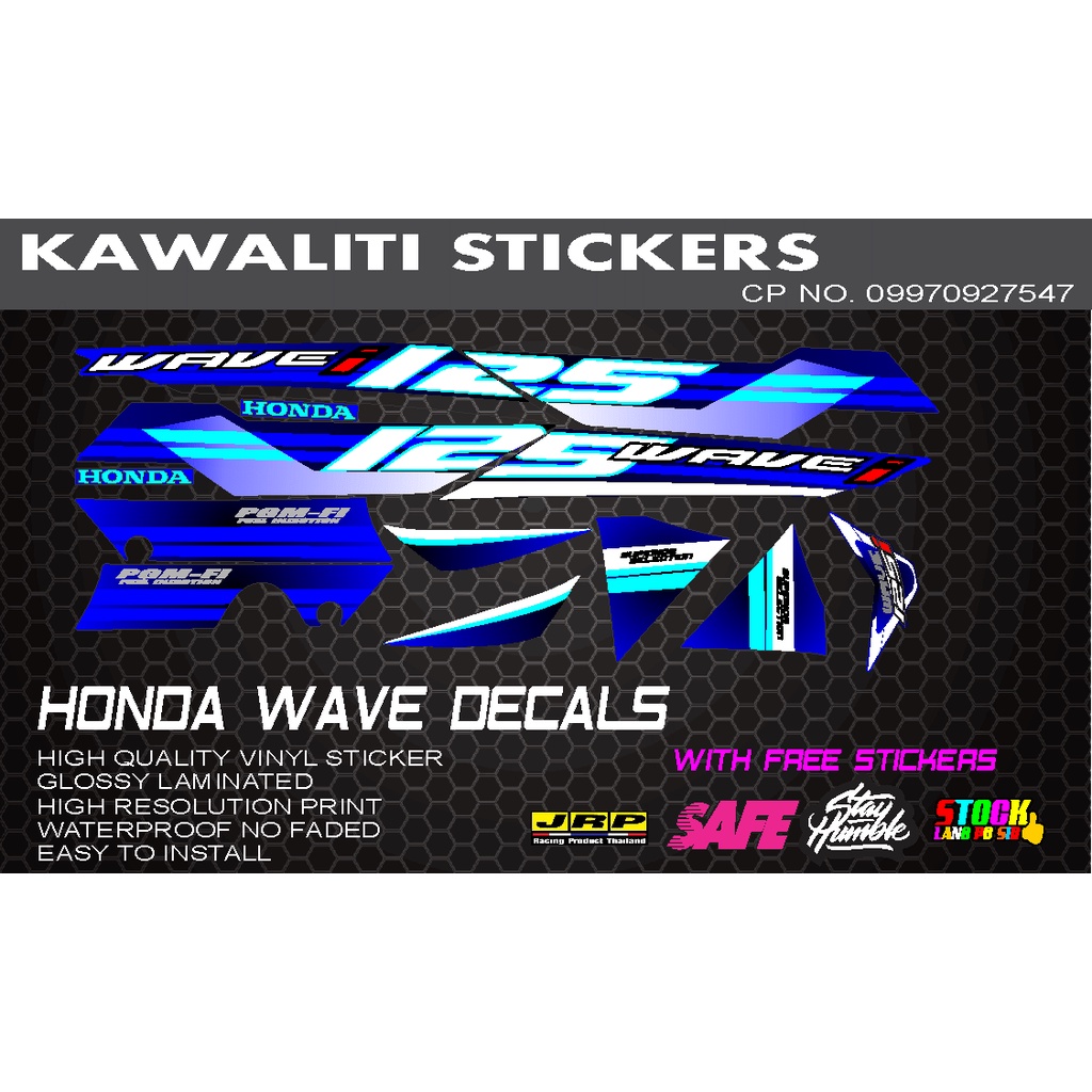 Honda Wave Sticker Decals | Shopee Philippines