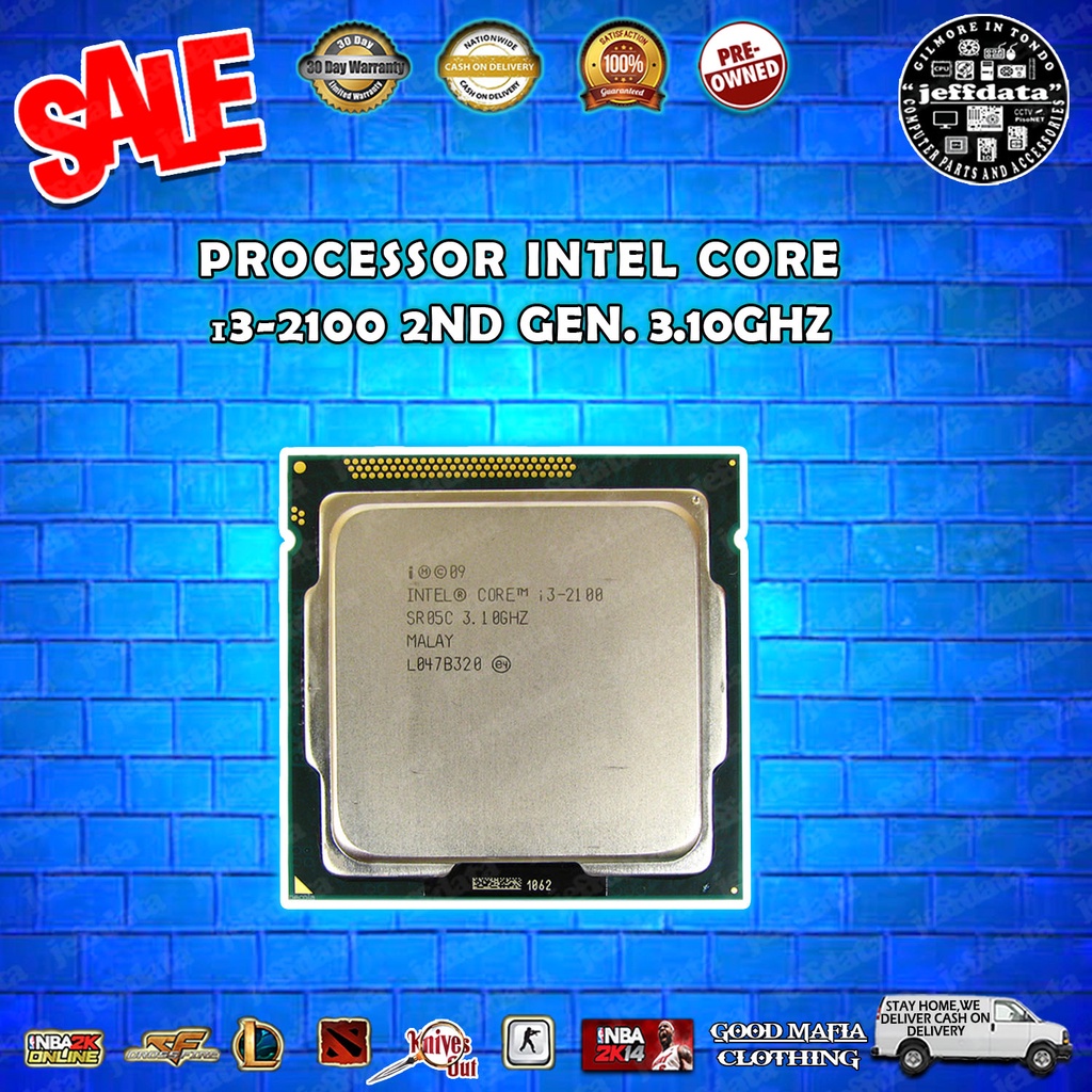 Processor cpu intel i3-2nd gen 3.1Ghz 1155 Assorted model(Not for 1156 ...