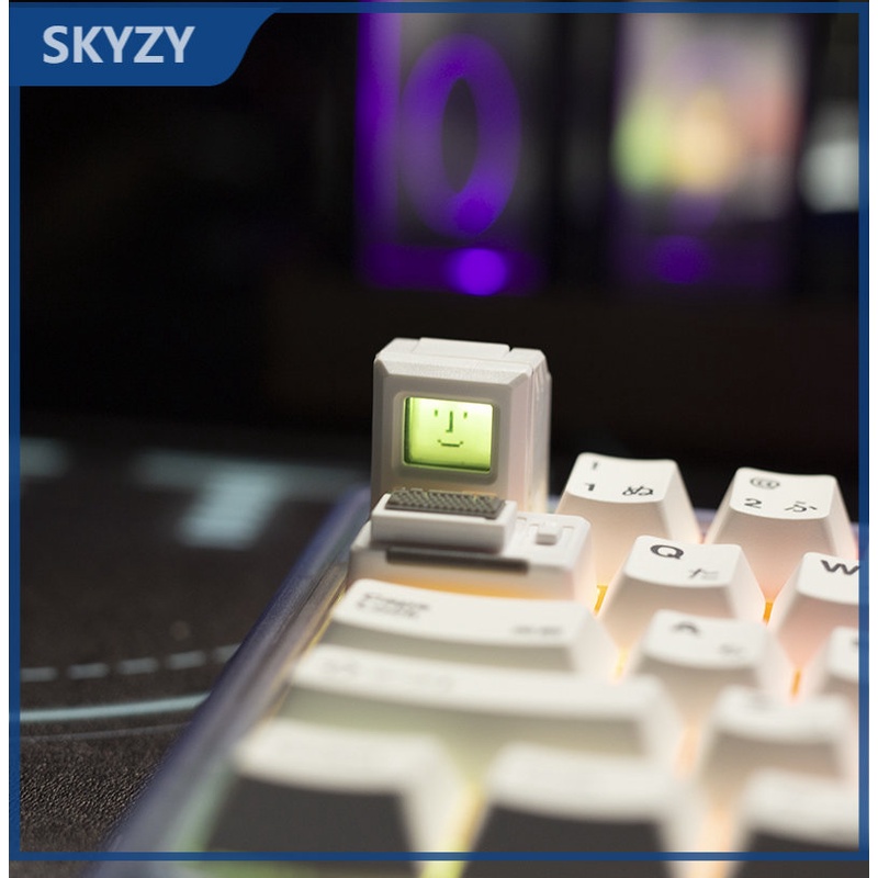 Macintosh Keycap Retro Personality Light-transmitting Keycap Is ...