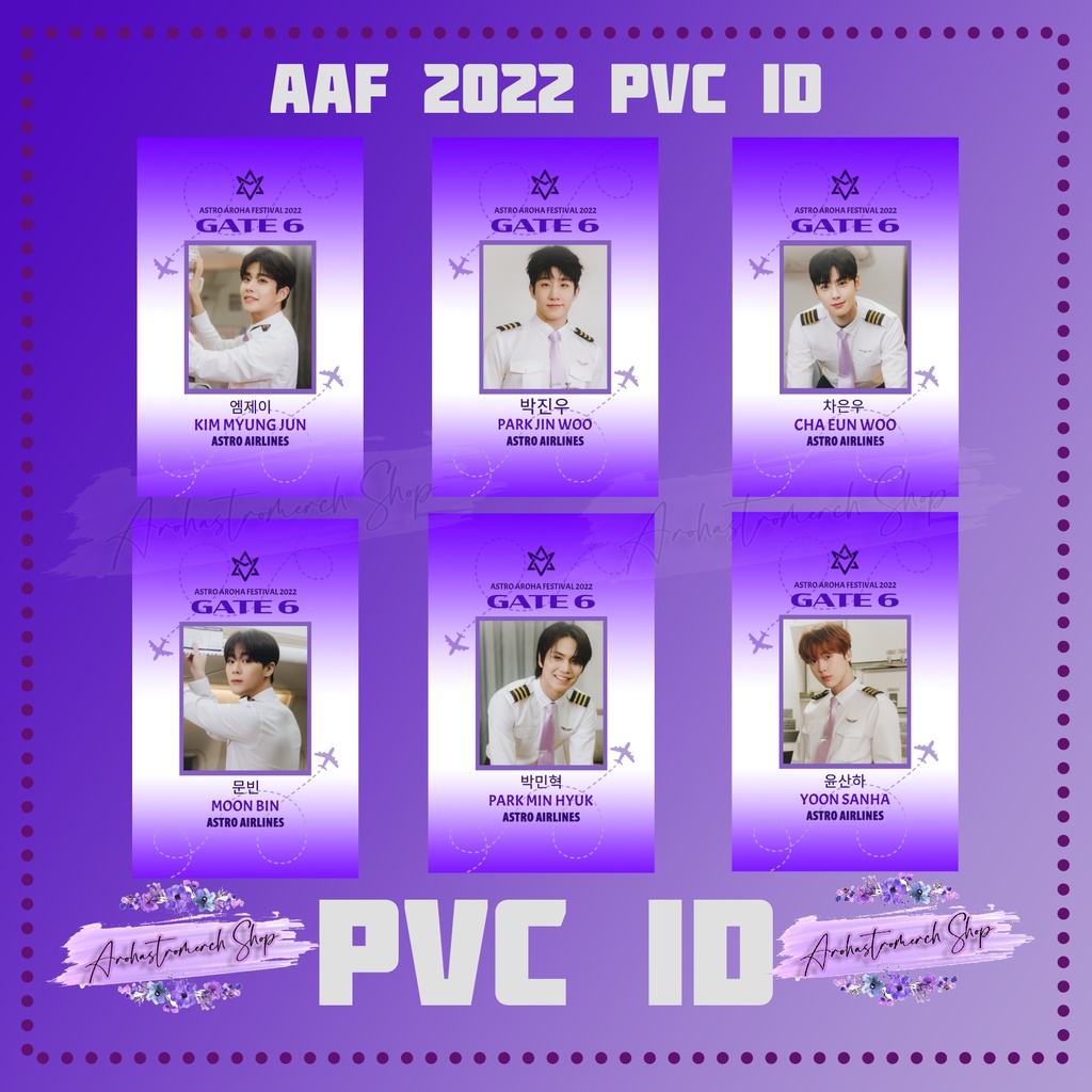 ON HAND ASTRO PVC ID with OT6 back signatures (switch on, purple ...