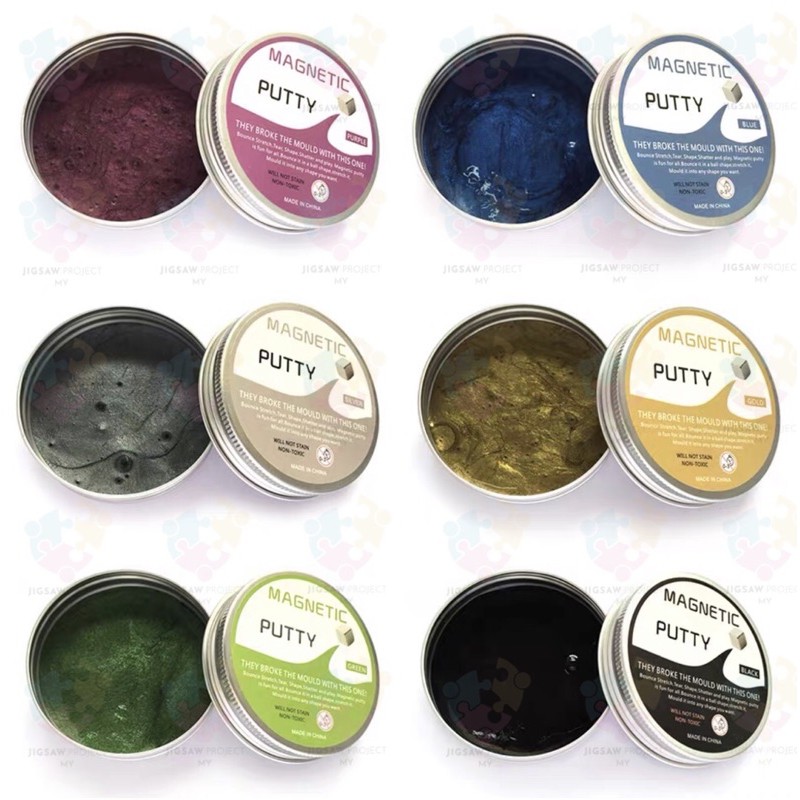 (Restocked) Sensory Play Magnetic Slime Putty Metallic Colours | Shopee ...