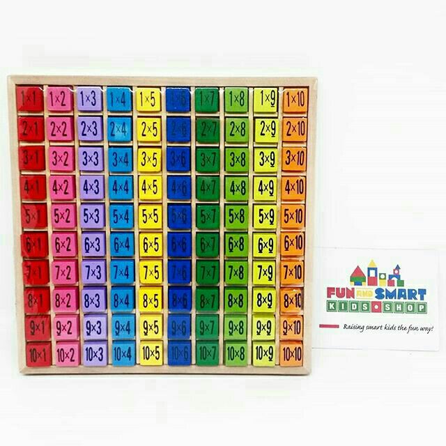 FUNandSMART Wooden Multiplication Cube Board | Shopee Philippines