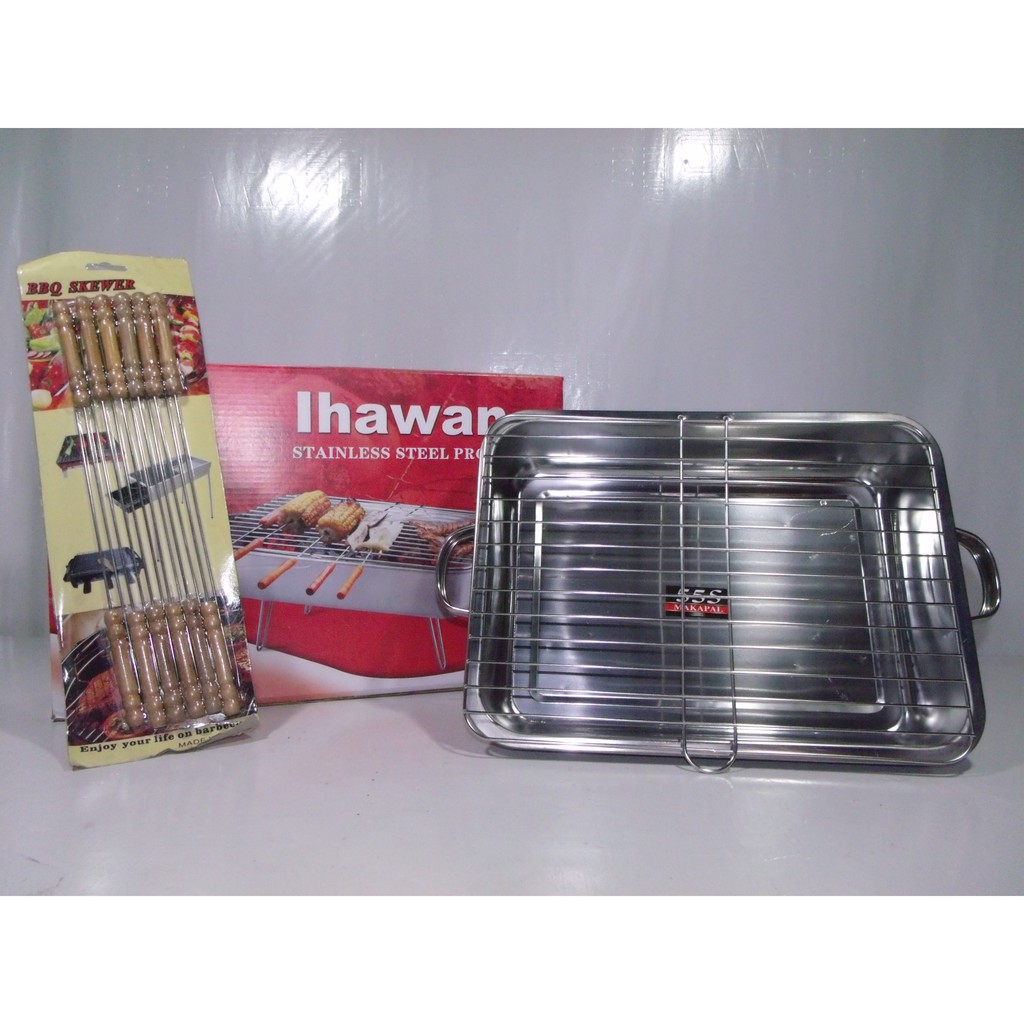 #555 Ihawan (Grill) Stainless Steel | Shopee Philippines
