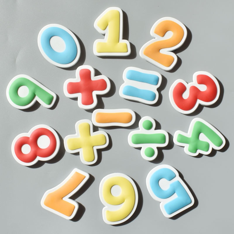 Fun Colorful Numbers Magnets Magnetic Letters Alphabet rubber Fridge ...