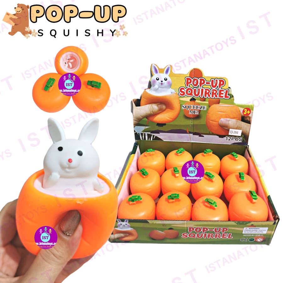 Squishy Pop up Animal Rabbit Toy/Anti stress Rabbit Squishy | Shopee ...