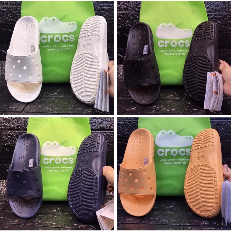 Crocs Iconic Classic Slides Men and Women | Shopee Philippines
